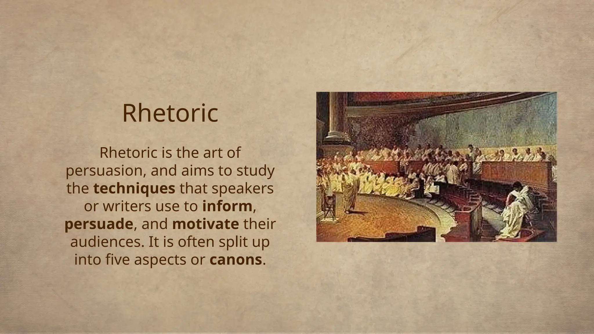 5 Canons of Rhetoric - Why 40 Characters? | PPTX