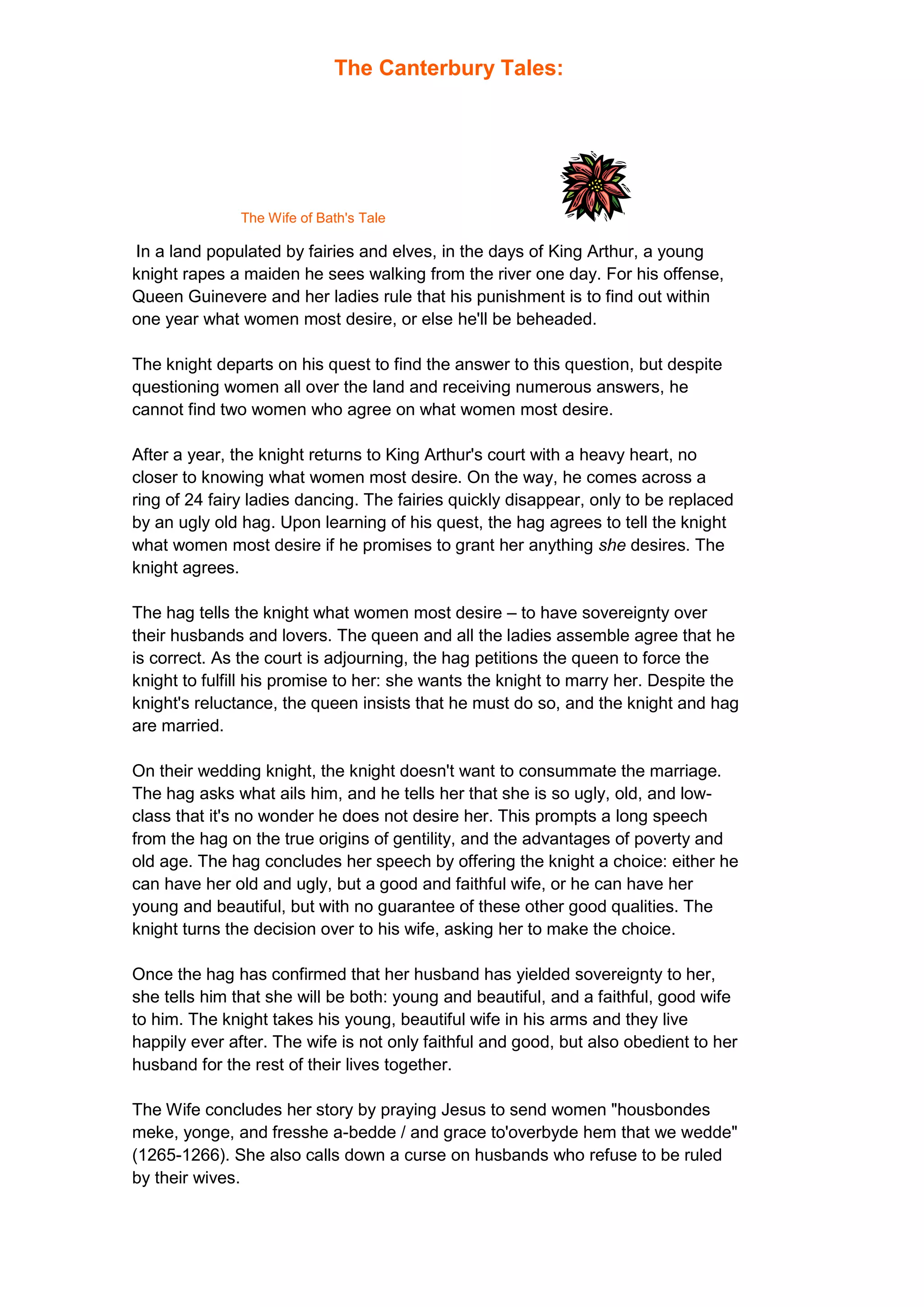 5 canterbury tales | PDF