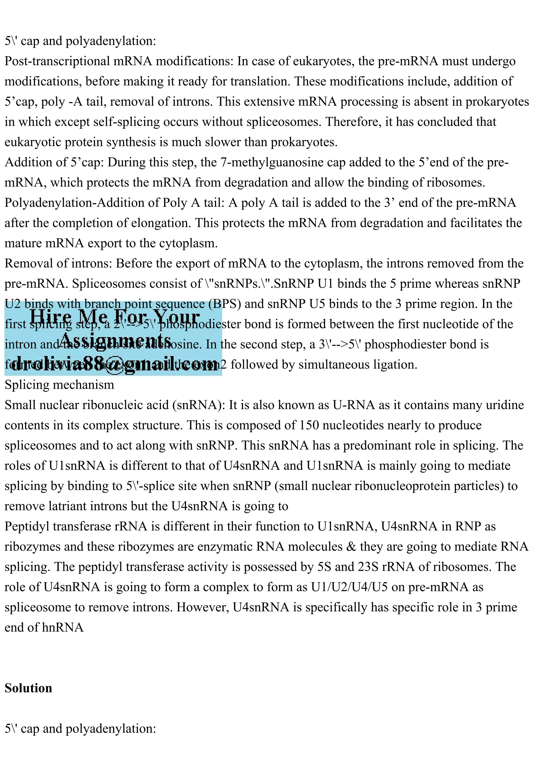 5 cap and polyadenylationPost-transcriptional mRNA modification.pdf