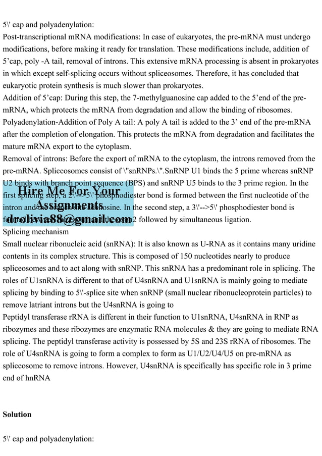 5 cap and polyadenylationPost-transcriptional mRNA modification.pdf