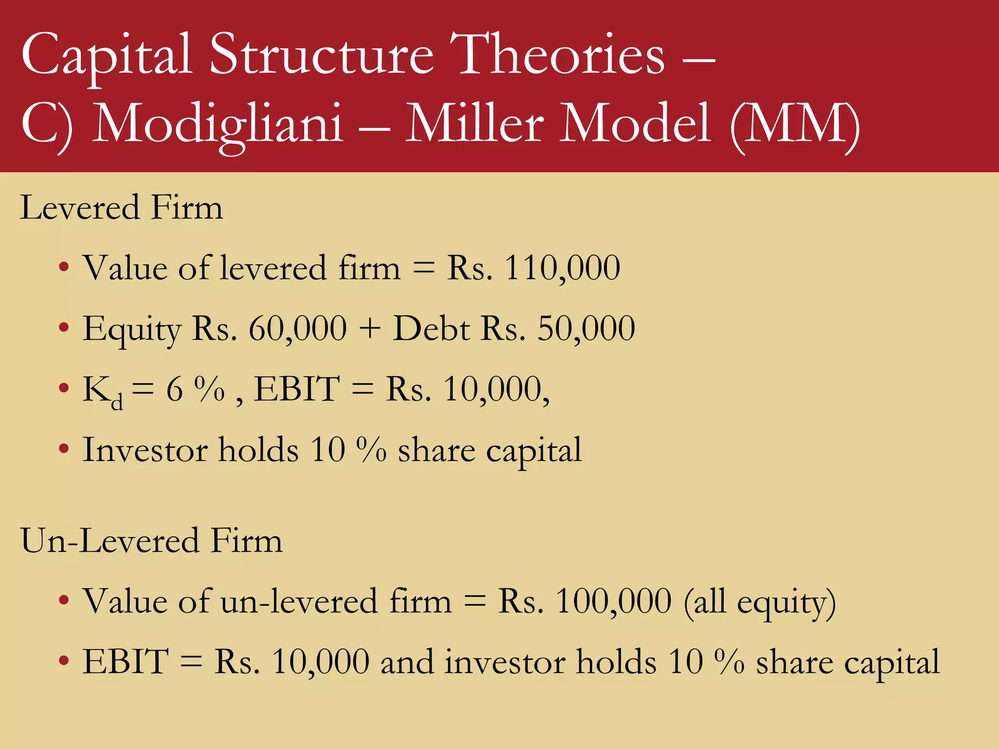 5 capital structure-theories | PPT | Stocks and Bonds | Personal Investing
