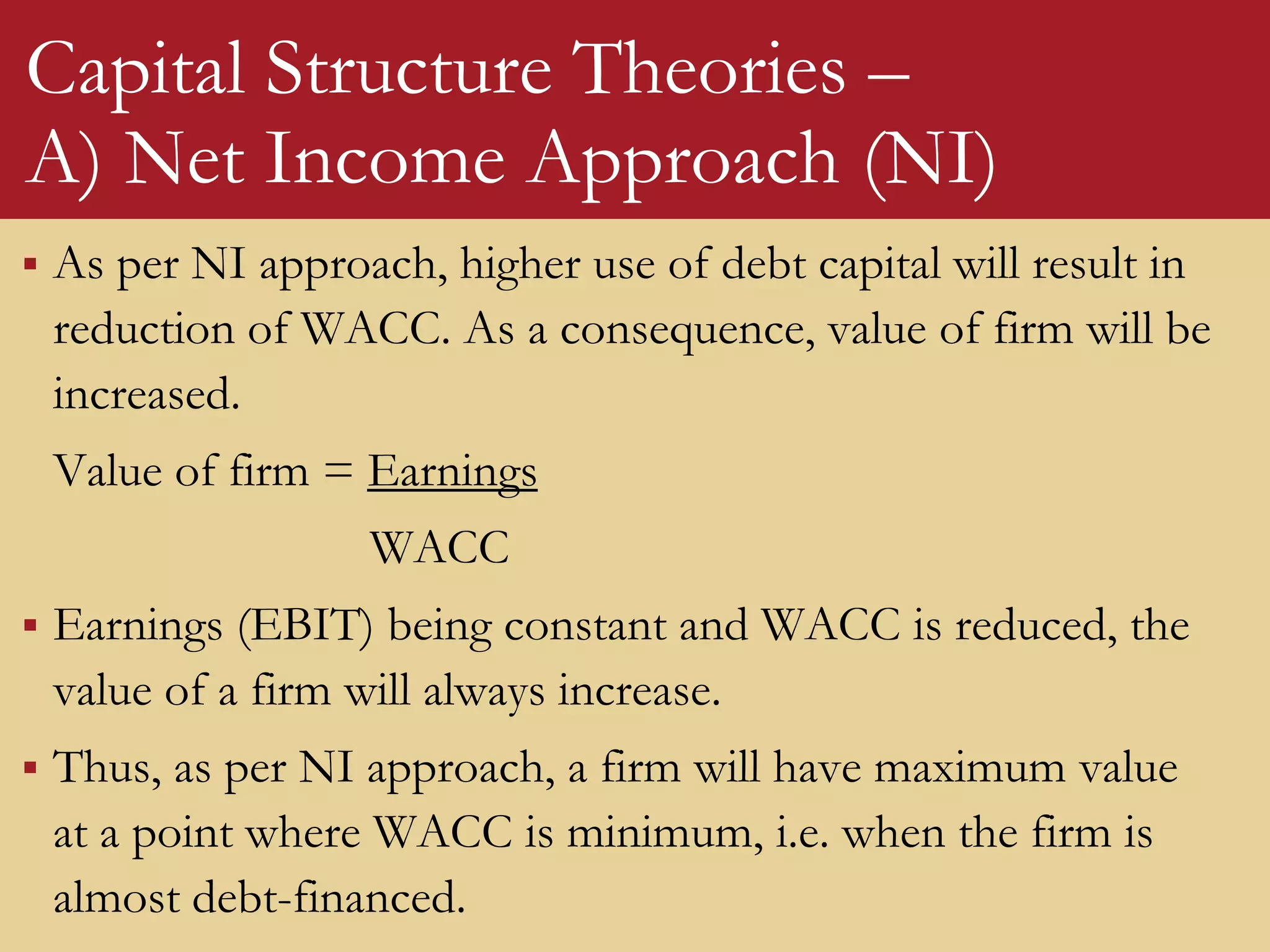 5 capital structure-theories | PPT | Stocks and Bonds | Personal Investing