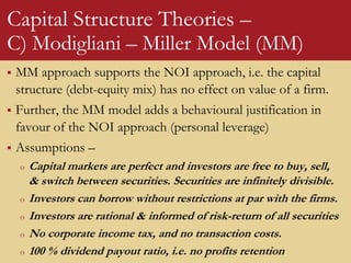 5 capital structure-theories | PPT