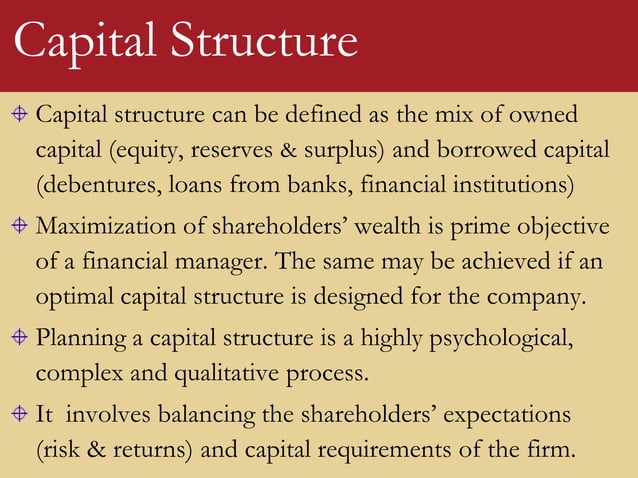 5 capital structure-theories | PPT | Stocks and Bonds | Personal Investing