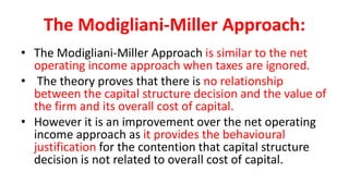 5 capital structure theories | PPT