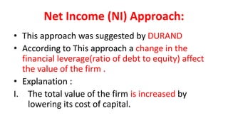 5 capital structure theories | PPT