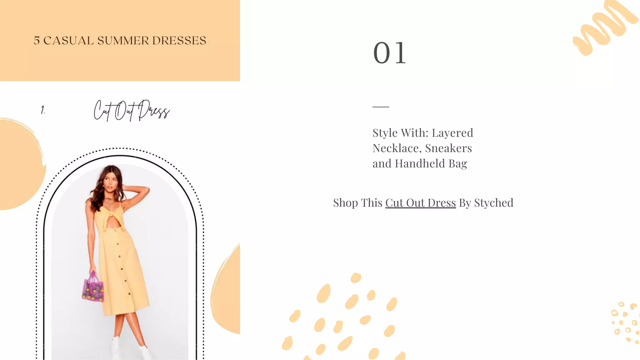 5 casual summer dresses ppt | PDF