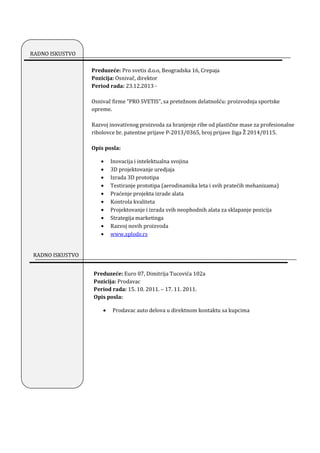 CV_Svetislav Zivkovic | PDF