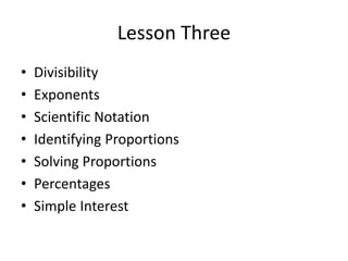 Pre Algebra_lessons | PPTX