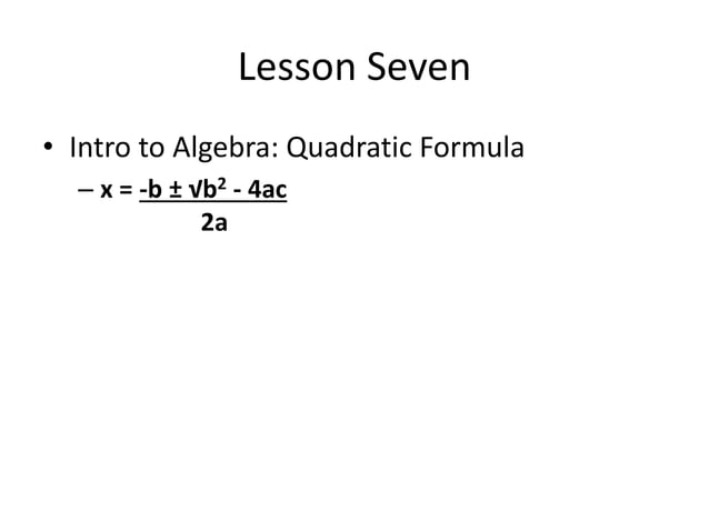 Pre Algebra_lessons | PPTX