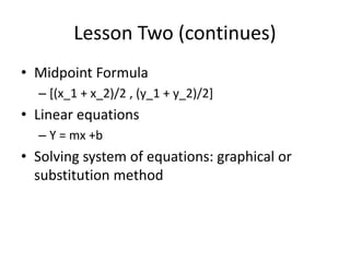 Pre Algebra_lessons | PPTX