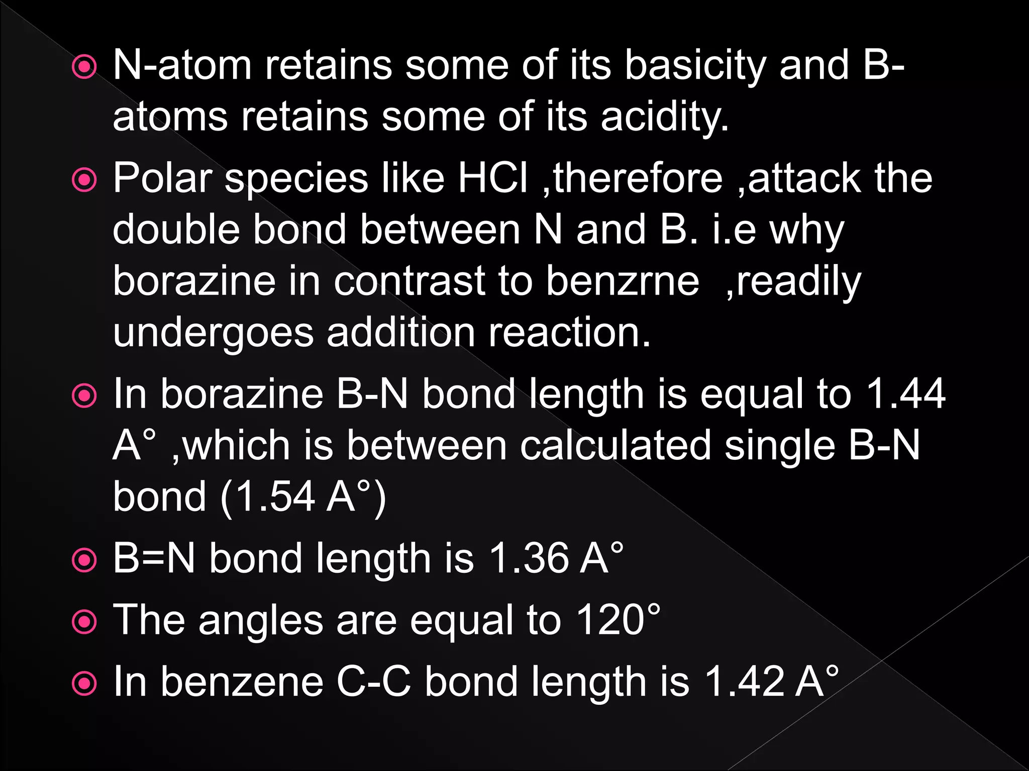 BORAZINE- structure, preparation and properties | PPTX