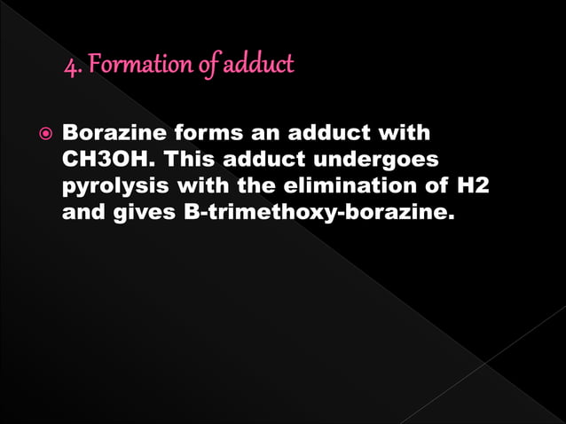 BORAZINE- structure, preparation and properties | PPTX