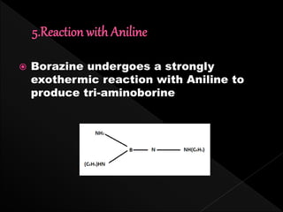 BORAZINE- structure, preparation and properties | PPTX