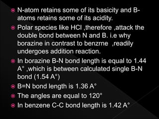BORAZINE- structure, preparation and properties | PPTX