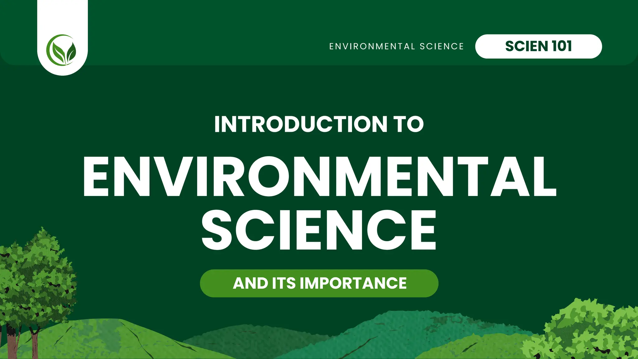 Introduction to environmental science and it’s importance | PDF