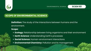 Introduction to environmental science and it’s importance | PDF