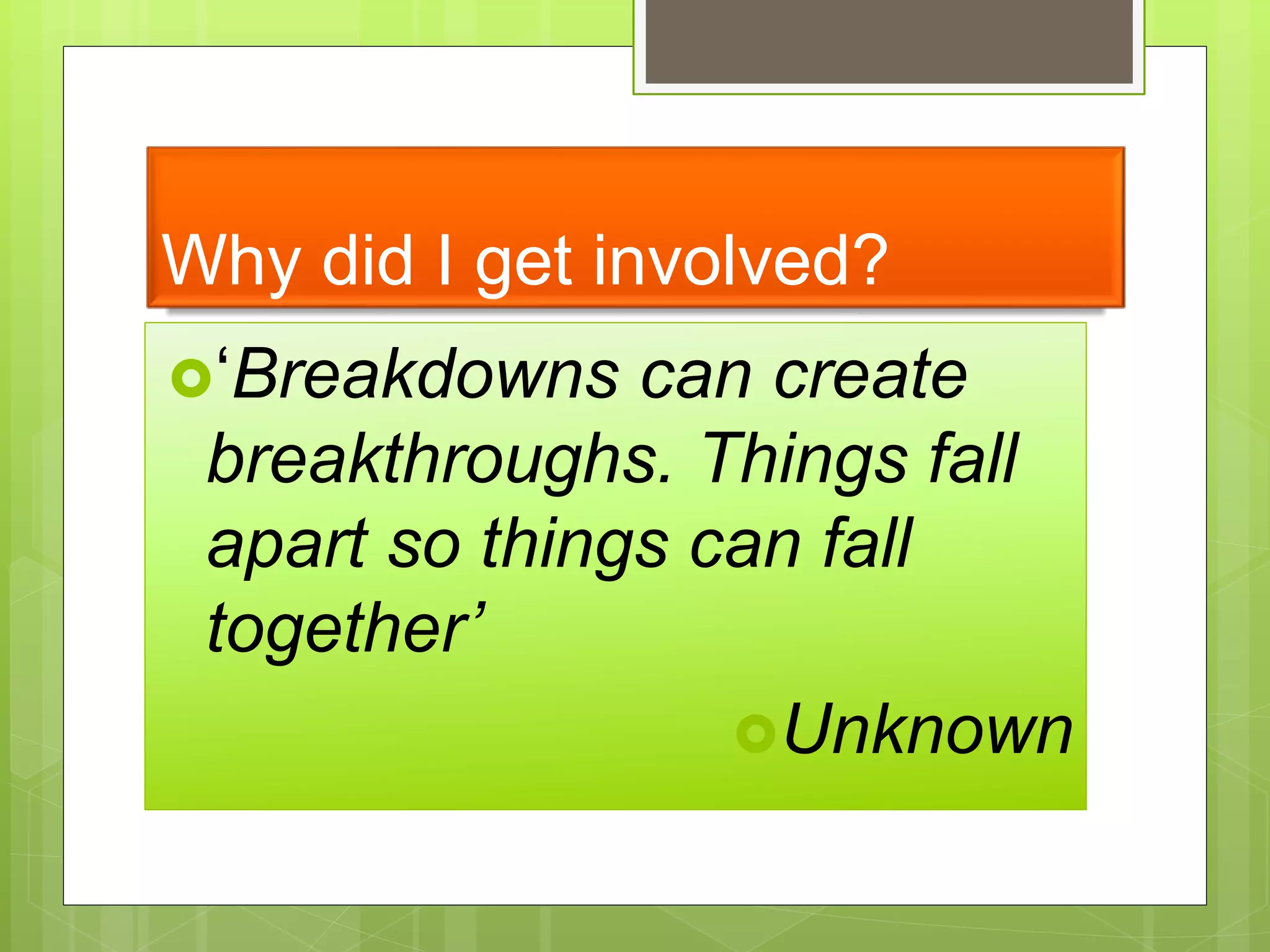 TPAS 'What being involved means to me' | PPTX