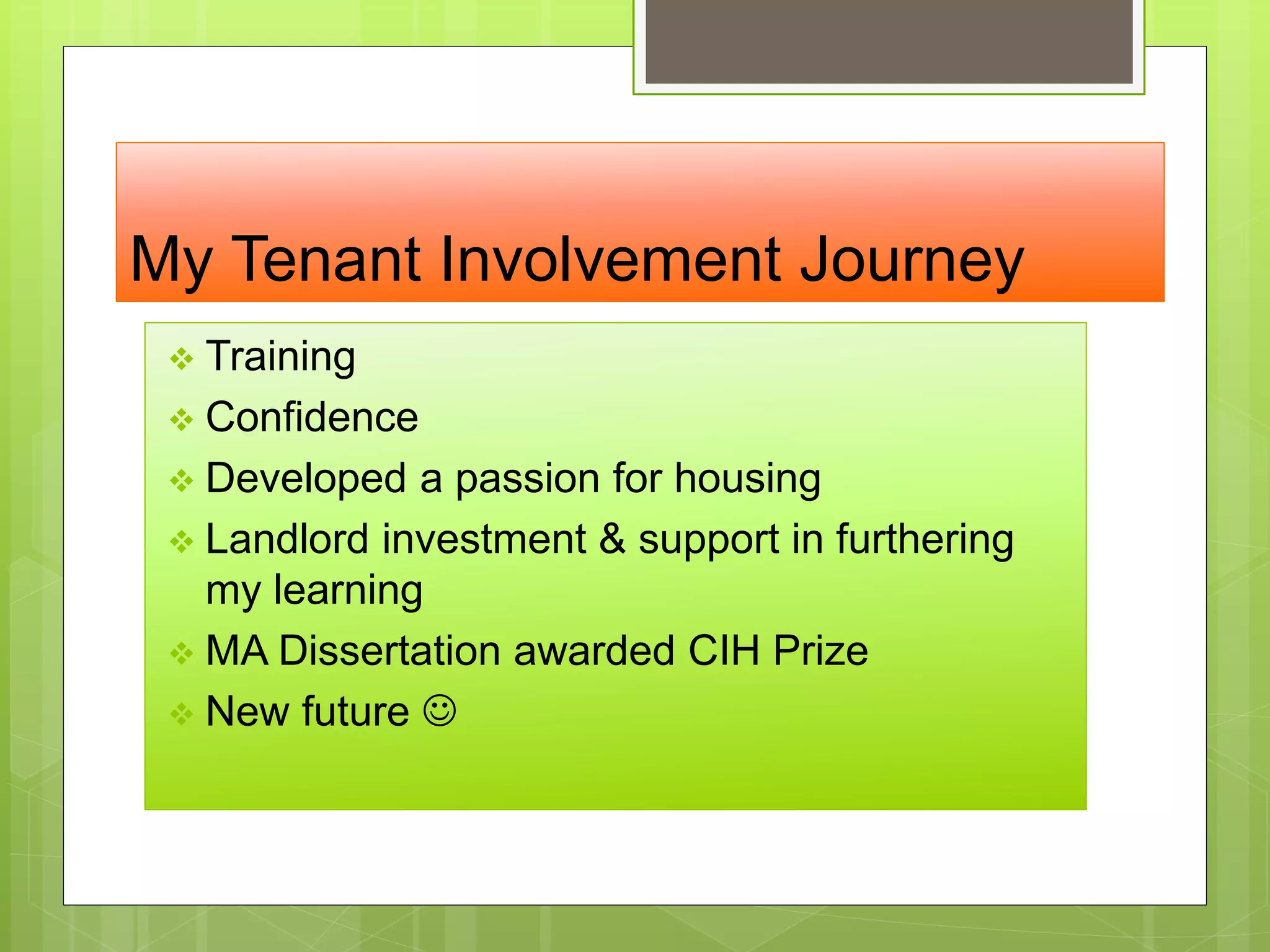 TPAS 'What being involved means to me' | PPT