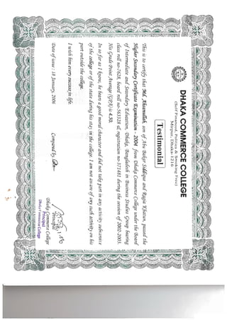 College Testimonial | PDF