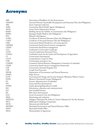 Healthy Families Healthy Forests_CI's PHE end of project report article ...