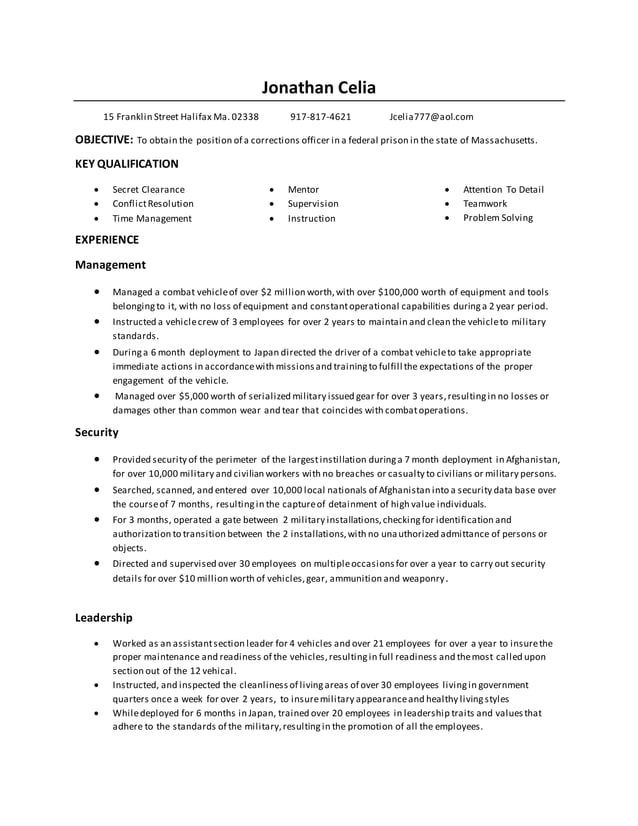 Jonathan Celia resume | DOCX