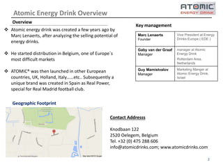 Presentation on Atomic Energy Drink | PPTX