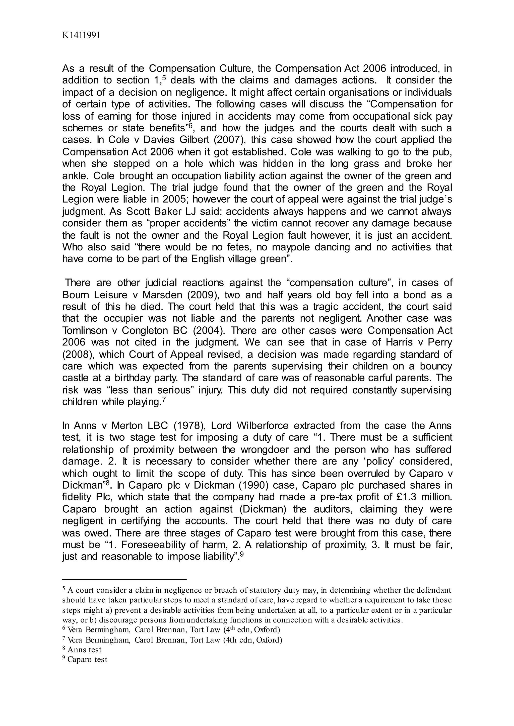 Compensation culture | DOCX