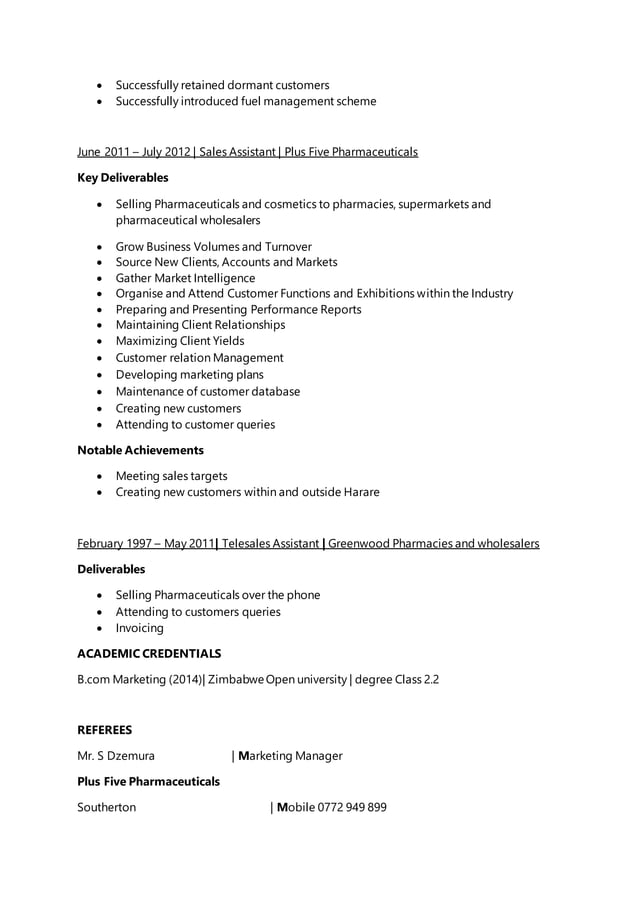 cv masango (1) | PDF