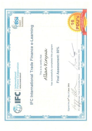 IFC certificate | PDF