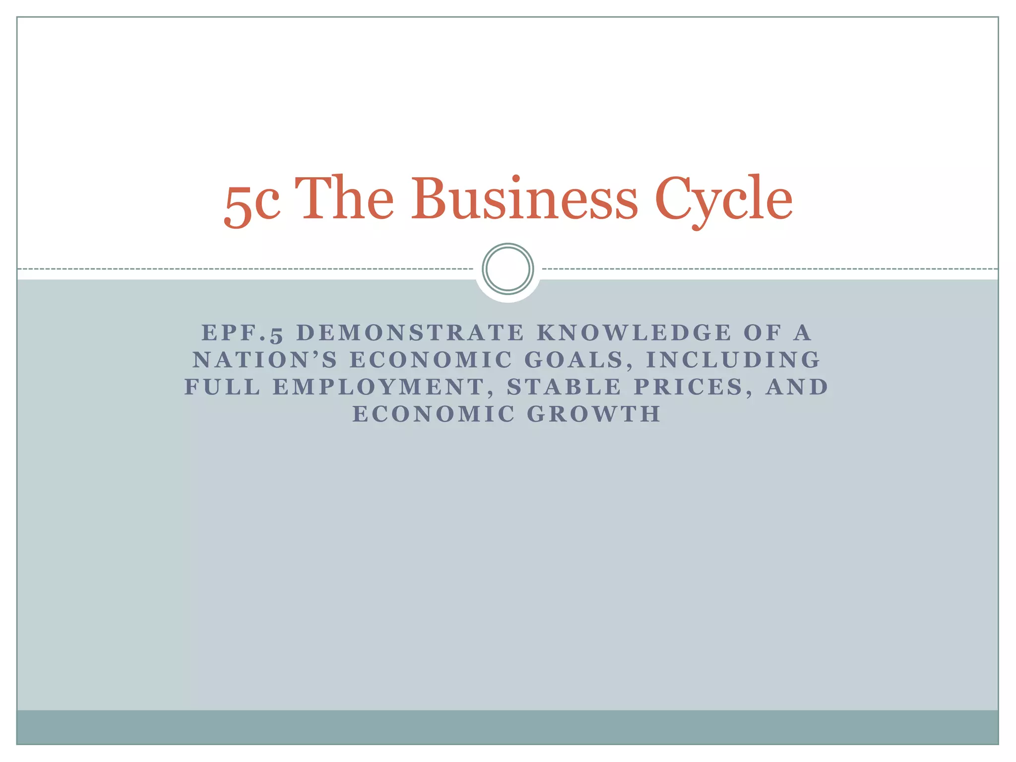 5c business cycle | PPTX