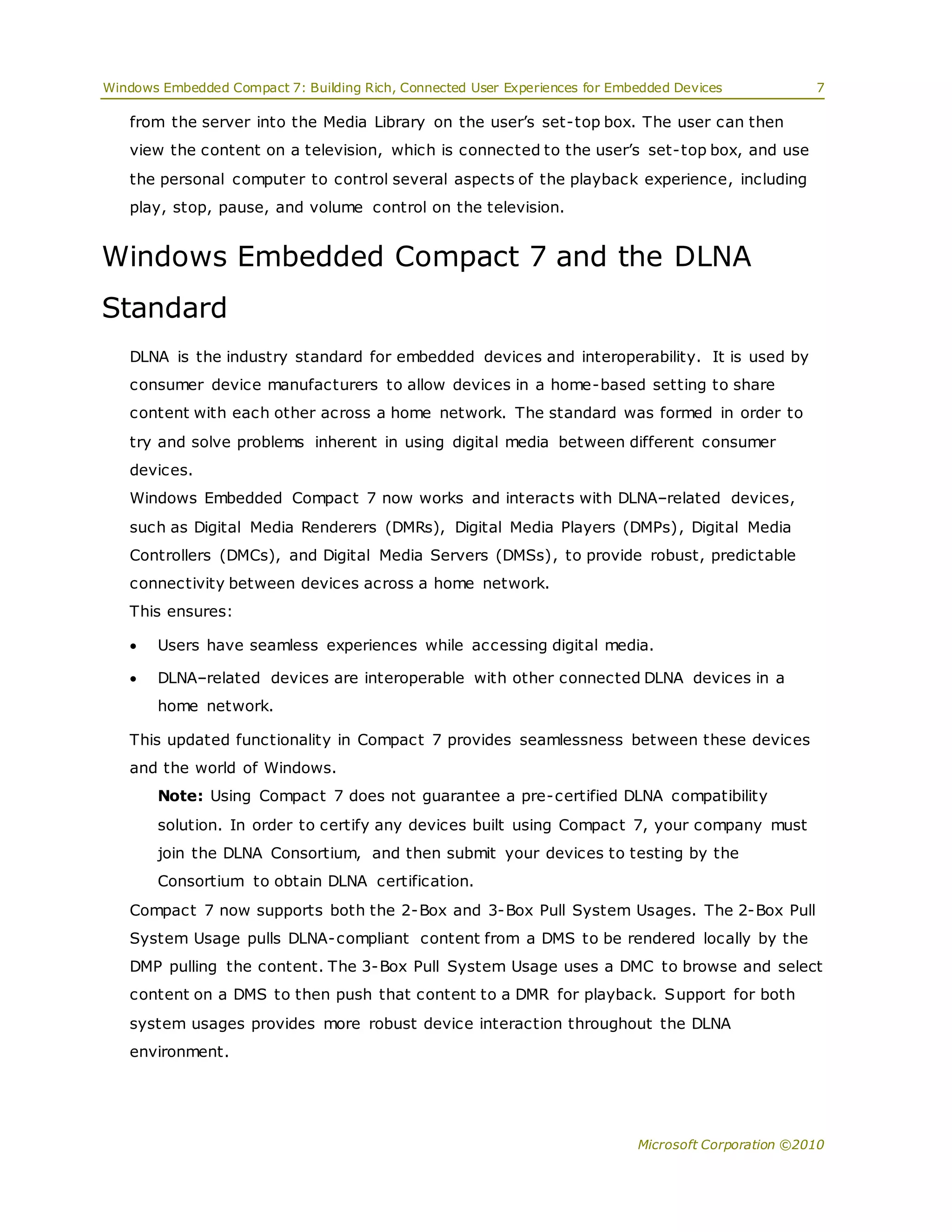 Windows Embedded Compact 7 White Paper | PDF