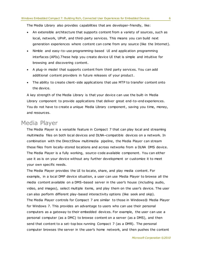 Windows Embedded Compact 7 White Paper | PDF
