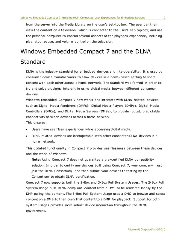 Windows Embedded Compact 7 White Paper | PDF