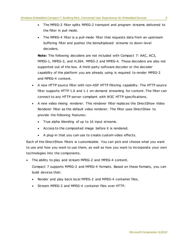 Windows Embedded Compact 7 White Paper | PDF