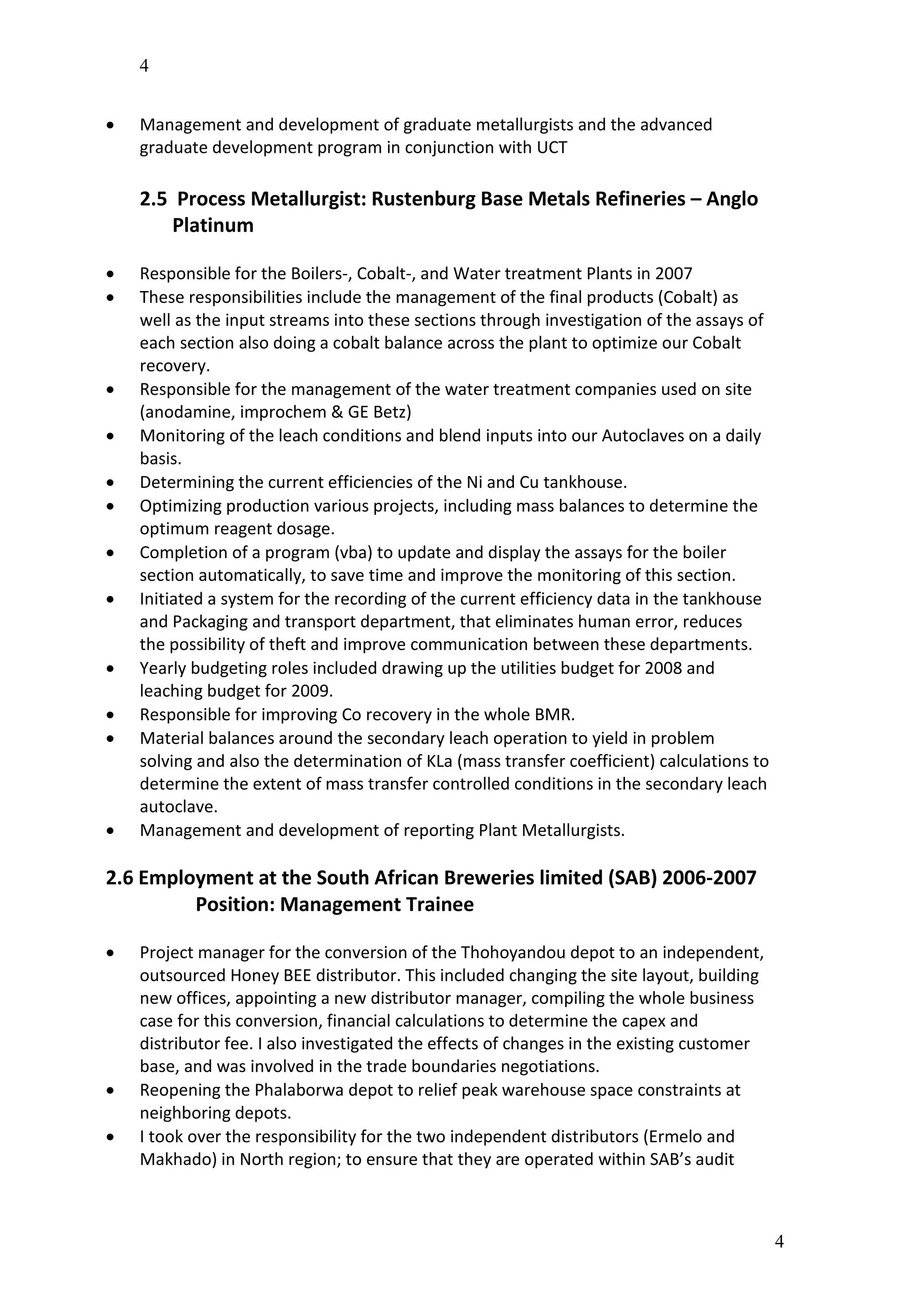 Theonilde de Klerk CV | PDF