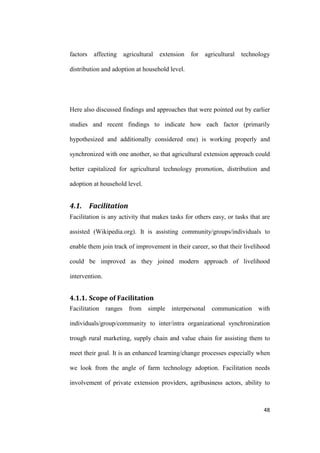 Factors Affecting Agricultural Extension for Agricultural Technology ...