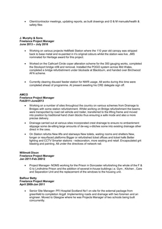 Simon Murphy CV | DOC