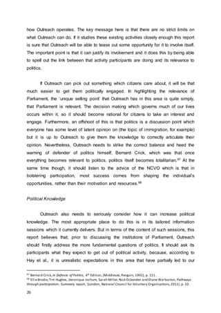 Parliamentary Outreach Service Report | PDF