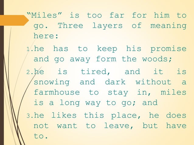 Robert Frost - Stopping by Woods on a Snowy Evening | PPT