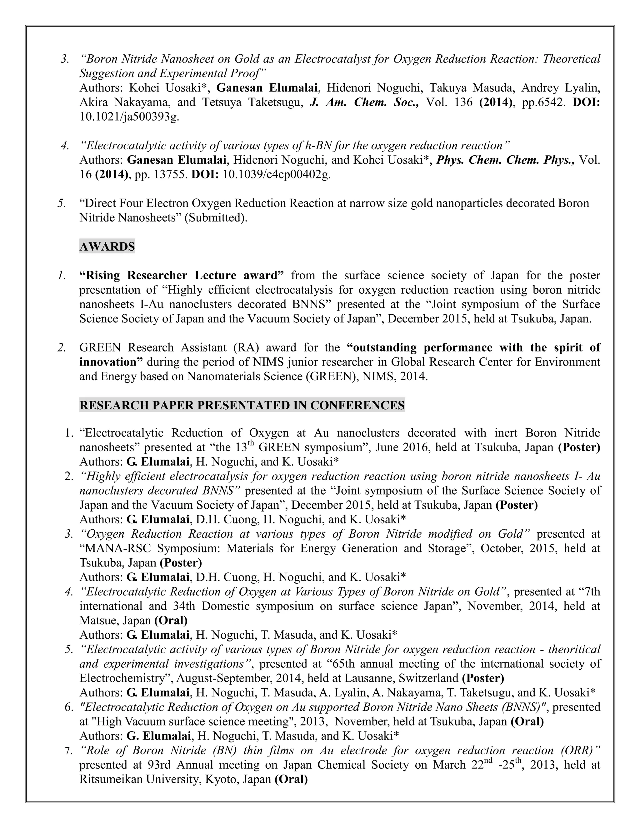 1 CV - Ganesan Elumalai | PDF
