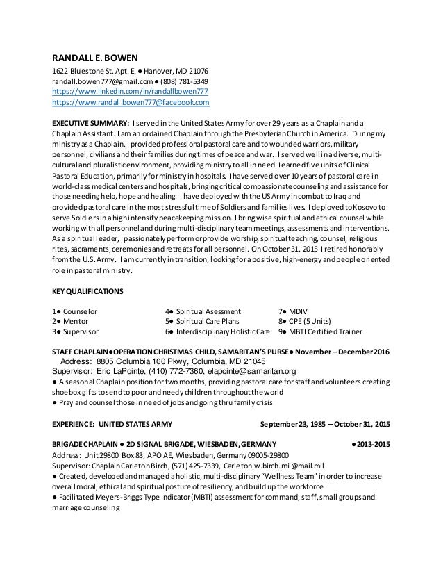 Resume Chaplain Randall Bowen Complete