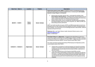 Eustace_Ned_CV_09_2016 | DOCX | Business Accounting & Finance | Business