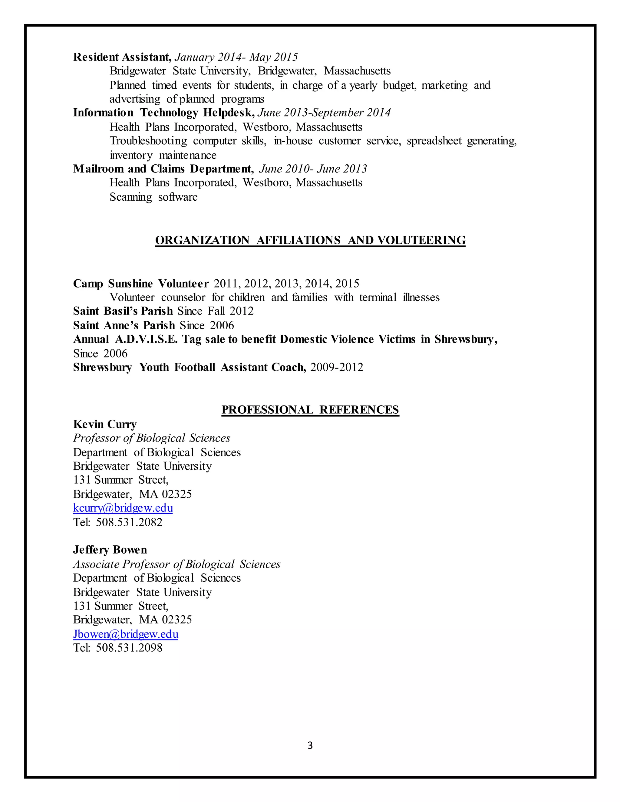 Curriculum vitae LinkedIn | DOCX
