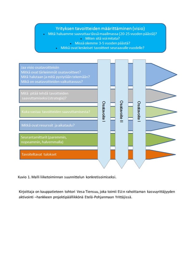 Kohti kasvuyrittäjyyttä osa XI - Toiminnan suunnittelu ja johtaminen | PDF
