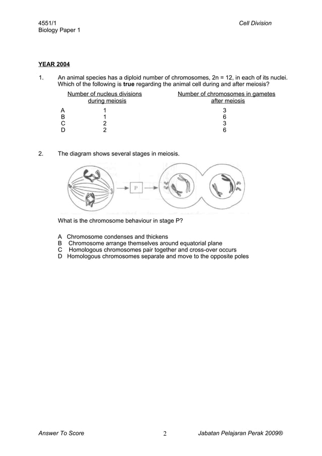 5 cell division | PDF