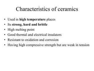Ceramics and composites | PPTX