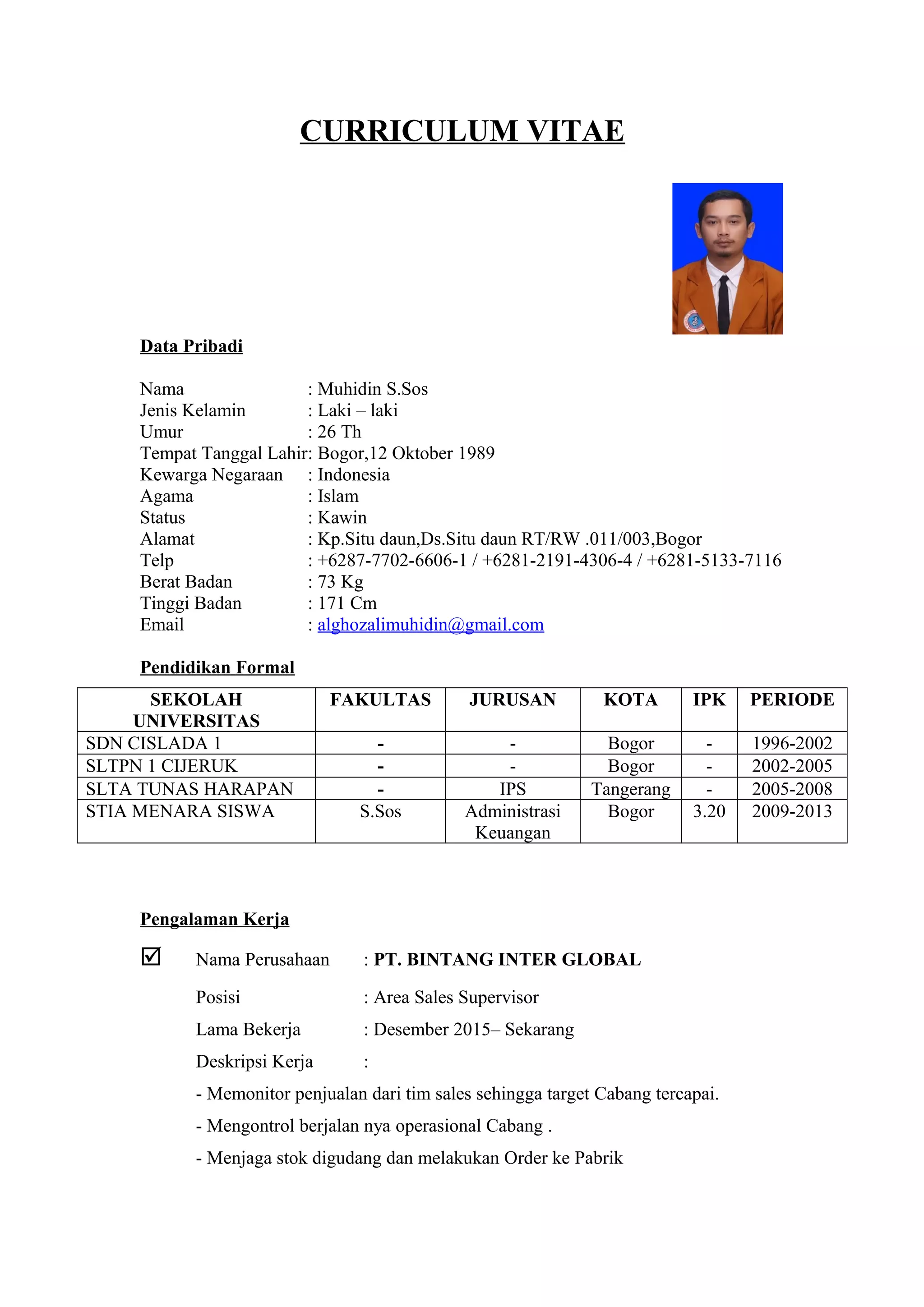 Curriculum Vitae | DOC