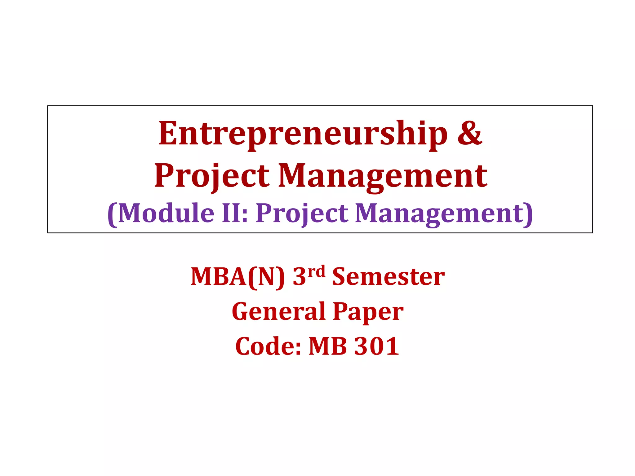 Project Management Introduction | PPT