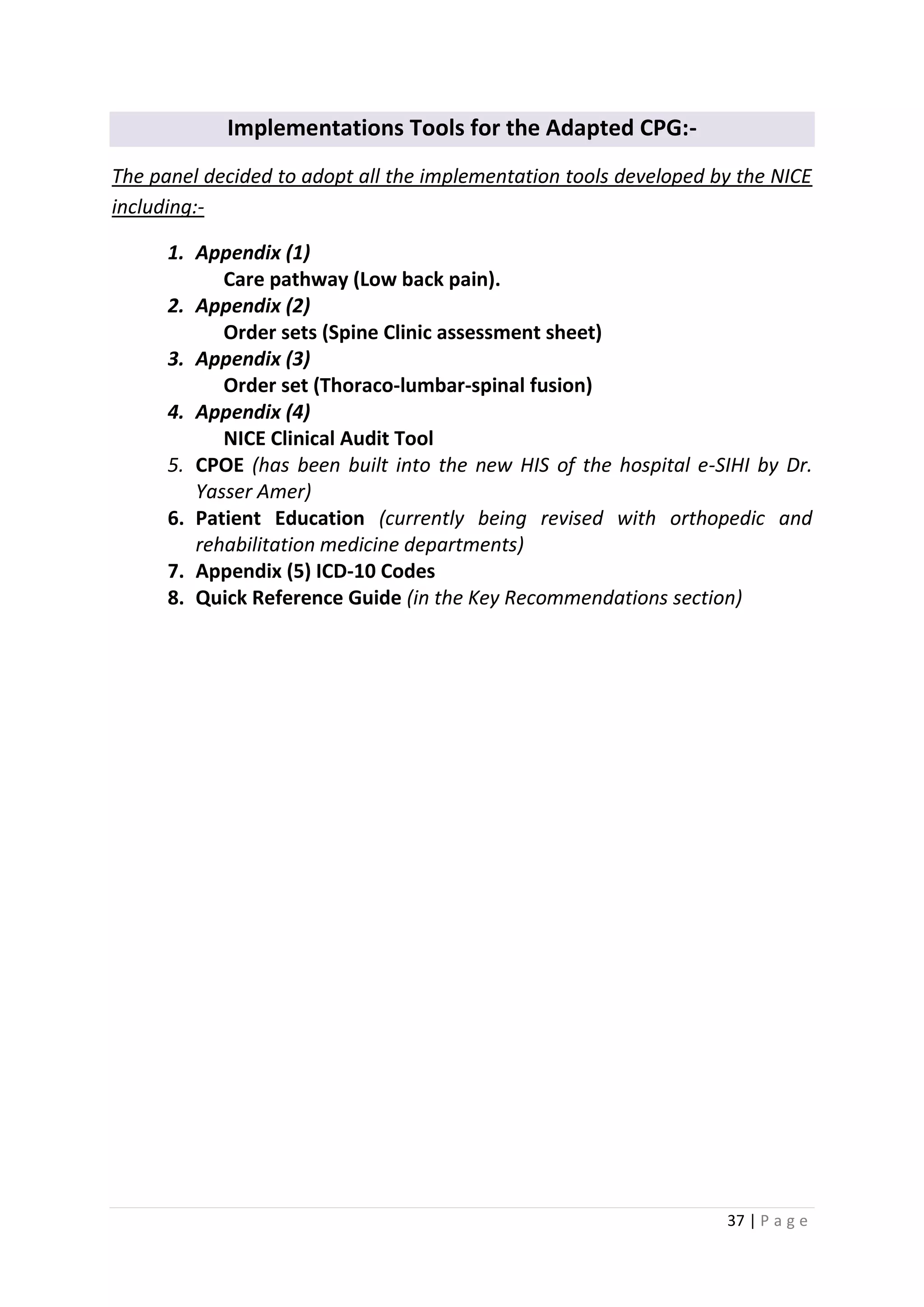 Low Back Pain Clinical Practice Guideline | PDF